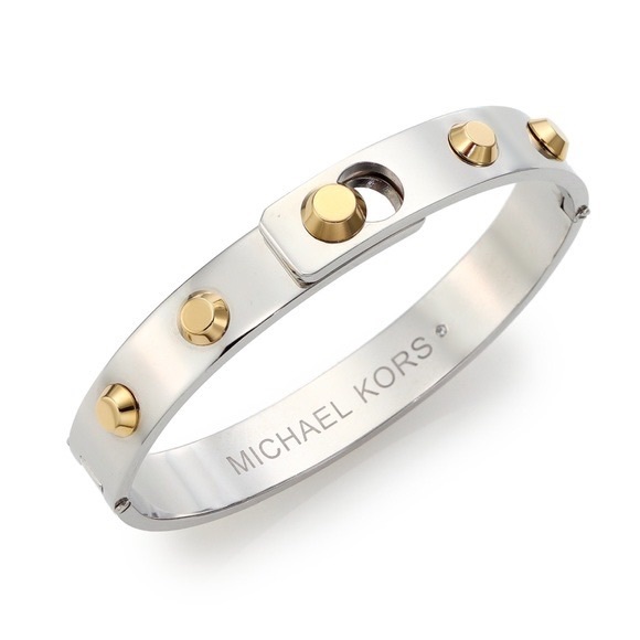 Michael Kors | Jewelry | Michael Kors Astor Rivet Studded Hinge Bangle ...